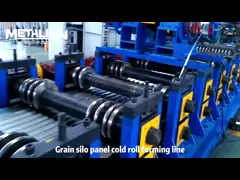 Custom Pre Punching Roll Forming Line For Durable Galvanized Steel Silo Panels