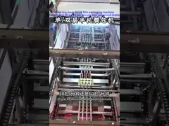 04-10 80 package per minute single and double-layer stacking half-tray film packaging machine