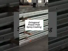 Hot-dip galvanized power pole steel pole