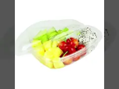 disposable plastic heart shape fruit packaging box