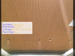 6/2mm Linear With LED Grooved Acoustic Wall Panels Sound Absorption Isolation Board