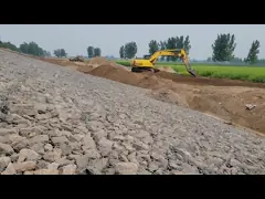 China 80mm X 100mm / 100*120mm Mesh Hole With 2.7mm - 3.05mm Wire Produce Galvanized Gabion Wire Mesh Basket for Sale for sale