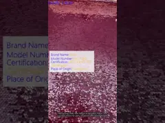 Leafy Red Sequin Embroidery Fabric Shine Luxary Fabric Party Occasions Dresses