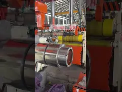 Thin gauge stainless coil precision slitting