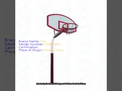 China Inground Outdoor Basketball Hoop With SMC Backboard Basketball Hoop For Driveway for sale