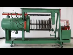 China Carbon Steel Vessel Horizontal Plate Pressure Filter / Oil Bleaching Green Horizontal Leaf Filter for sale