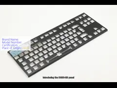 Cina Parti di stampaggio metallico parti di stampaggio ad alta precisione piastra di alluminio tastiera metallica DM90-MB pannello in vendita