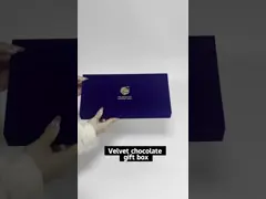 Customizable logo premium velvet chocolate box