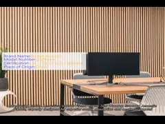 Interior Fluted Linear Slat Wooden Grooved Acoustic Panels Sound Absorption Building Product
