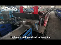 China Special Folded Egde Rack Panel Shelf Panel Roll Forming Machine 6m/Min 15Kw for sale