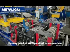 China W Panel Highway Guardrail Forming Machine Compact And Efficient 22Kw 15m/Min for sale