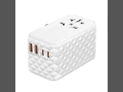 White Universal Travel Charger for All Electronics Stay Connected on the Go