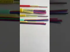 China Indoor LSZH OM4 OM3 Fiber Optic Cable 24F Aqua 8.5mm for sale