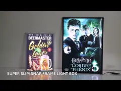 China Ultra Thin Light Box Photo Frame Poster Aluminum Snap Frame Led Light Box for sale
