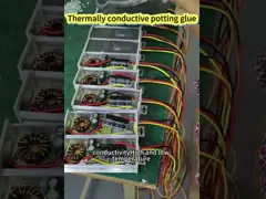 Thermally conductive potting glue