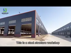 China Truss Structure Steel Pre Engineered Buildings PVC Window Roll Up Door for sale