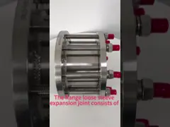 China SS304/316 Stainless Steel Flange Adapter DN50-DN400 with 4° Angular Deviation for Industrial Piping Systems for sale