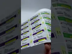 China 10ml Bacteriostatic Water Essential Oil Labels Sterile Glass Vials Labels for sale