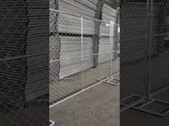 China Steel 10 Ft Chain Link Fence Gate Assembled Sustainable Chain Link Security Fence for sale