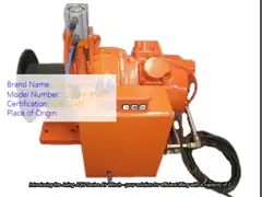CE Certifications and Air Consumption 2.5 M³/min 12 M³/min Lifting