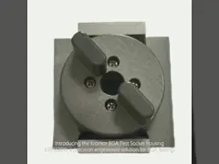 China ODM OEM BGA Test Socket Housing  KR-3132-DK Custom Non Standard Part Precision CNC Machining Milling Machine 4 Axis Service for sale