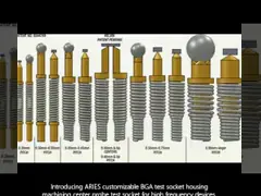 China Customizable BGA Test Socket Housing Machining Center Probe Test Socket for High-Frequency Devices for sale