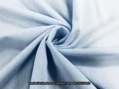 Maglietta 100% poliestere tessuto Gingham Warp Maglietta a maglia grigio 130GSM