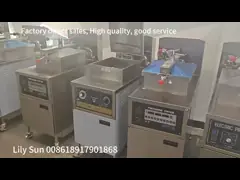 Video showroom della frittura a pressione e della frittura aperta