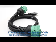 China PT30 ELD 9 Pin J1939 Splitter Y Cable for PT 30 Electronic Logging Device Heavy Duty Trucks in North America for sale