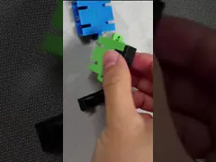 플랜지와 SC 두 부분으로 된 SM MM에 대한 플라스틱 파이버 컨넥터 어댑터 커플러 SC