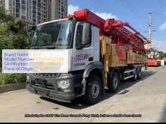 New Concrete Pump Truck original SANY 62m boom concrete pump truck with Benz chassis