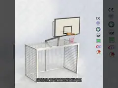 Customized Basketball Stand With Soccer Goal Multifunctional Sport Equipments