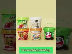 Cina 100% materiale colorato, rotondo, vassoio di plastica con coperchio e maniglia in vendita