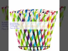Custom Sustainable Food-grade Paper Straws for Bubble Tea and Coffee