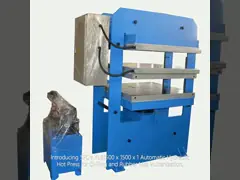 China SFC Uniform Heating Oil Heating Frame Type Vulcanizing Machine for sale