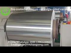 Pre-coated aluminum coil single-sided varnish