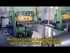 China Micro Small Hole Galvanized Expanded Metal Mesh Rolls Punching Process for sale
