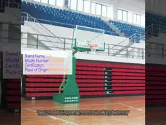 Indoor Movable Basketball Stand Hydraulic Durability Miniature Basketball Hoop