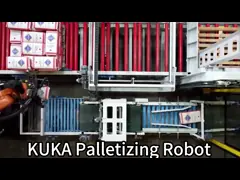 China KUKA Palletizing Robot KR 240 R3200 PA With CNGBS Guide Rails As Automatic Palletizer Industrial Robot Arm for sale
