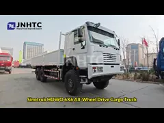 HOWO 371HP 6X6 4x4 Drive Cargo Truck Column Plate Dropside Gate