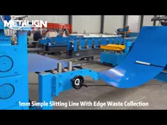 China 1mm Simple Slitting Line 7.5T With Edge Waste Collection 15m/min 5.5Kw for sale