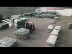 The defensive barrier is shipped in containers
