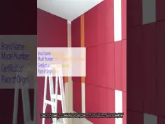 Studio Soundproofing Fabric Wrapped Acoustical Wall Panels Absorbing Fireproof Board