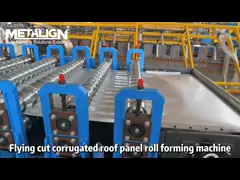 Full automatic 60m/min flying hydraulic cut corrugated panel roll forming machine