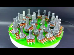 China Taper Right Angle Rotary Potentiometer WH148 Linear Potentiometer B500K for sale