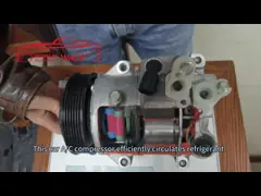 중국 RC.600.576 자동차 에어컨 압축기 CVC VOLKSWAGEM FOX 2014 GOL G7 2016 UP 2014 VOYAGE 17>12 VOLTS POLIA WXVW022 판매용