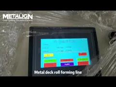 China Floor Deck Roll Forming Machine With Customizable Embossing And Hydraulic Cutter for sale