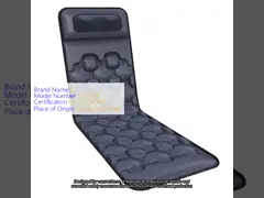 China Promotes Circulation Foldable Massage Mattress 9 Massage Model With Heating for sale