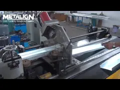 China Adjustable 13 Station Stud Roll Former For C Section Drywall Studs With Hydraulic Cutting And Material Saving for sale