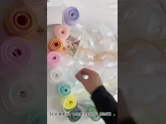 wired polyester organza ribbon